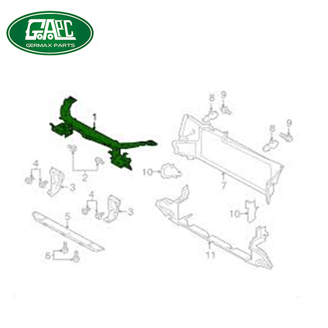 Radiator Support LR084656 LR061189 - Land Rover & Jaguar Parts ...