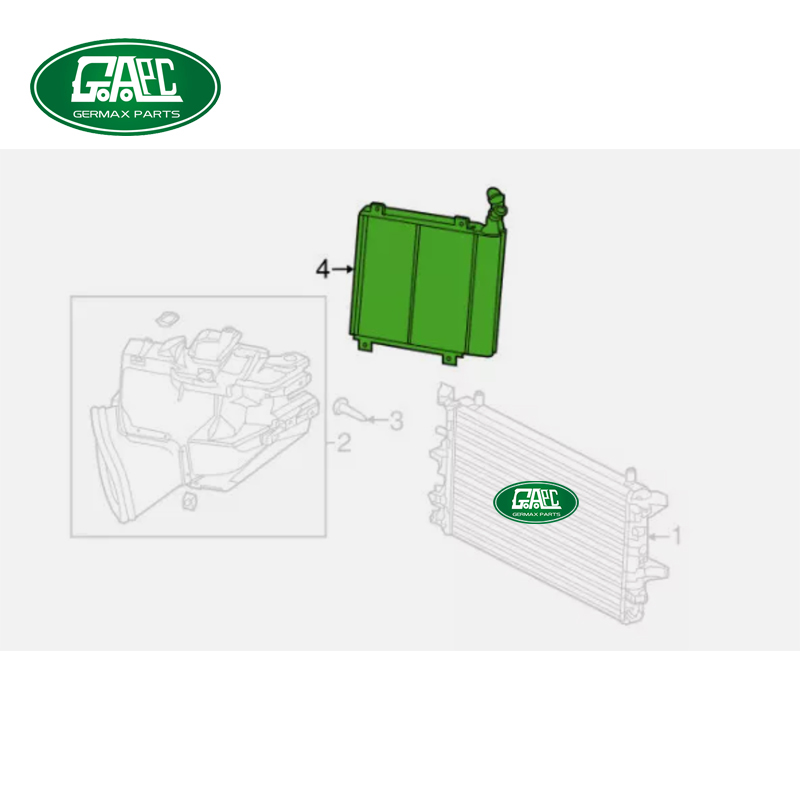 Radiator C2D23155 C2Z9818 Left for Jagaur - Land Rover & Jaguar Parts ...