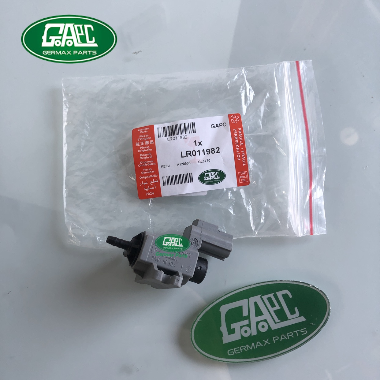 Vacuum Air Solenoid Valve LR011982 GL3770 - Land Rover & Jaguar Parts ...